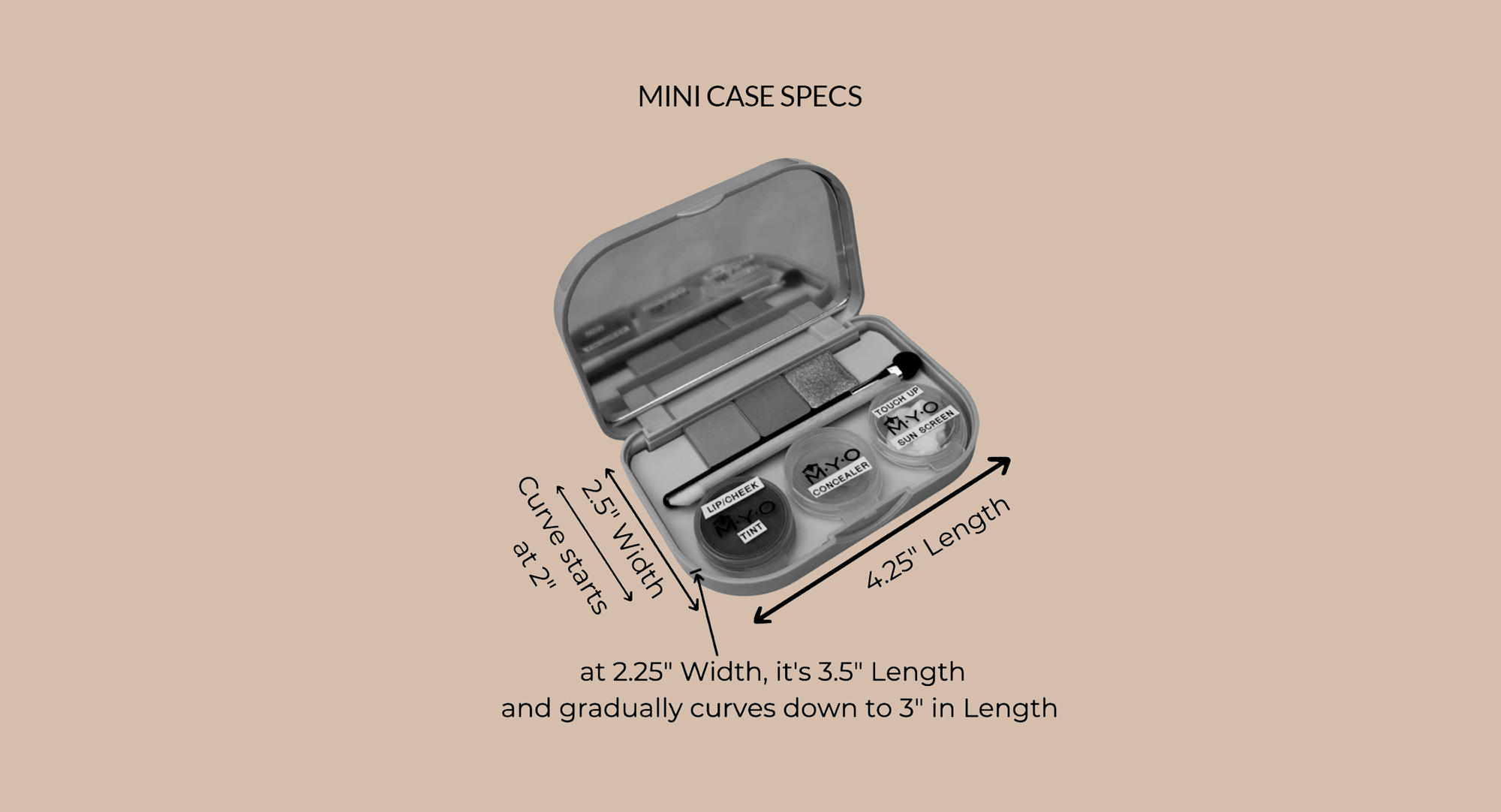 MYO Mini Case | Small Makeup Case - M·Y·O Cosmetic Cases